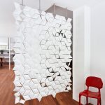 Entryway Divider - Hanging Front Door Divider Facet [53.5" x 73.6 ...